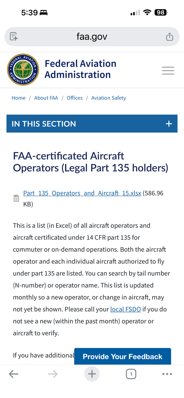 NATA advises flyers, brokers after FAA disables public charter list