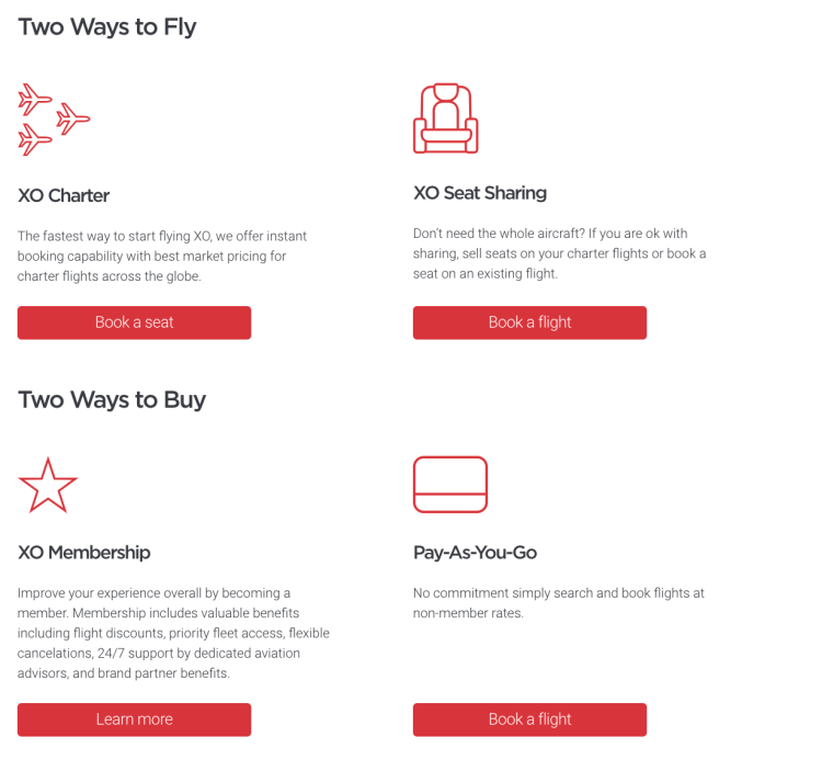 FlyXO.com is the new website combining JetSmarter and XOJET