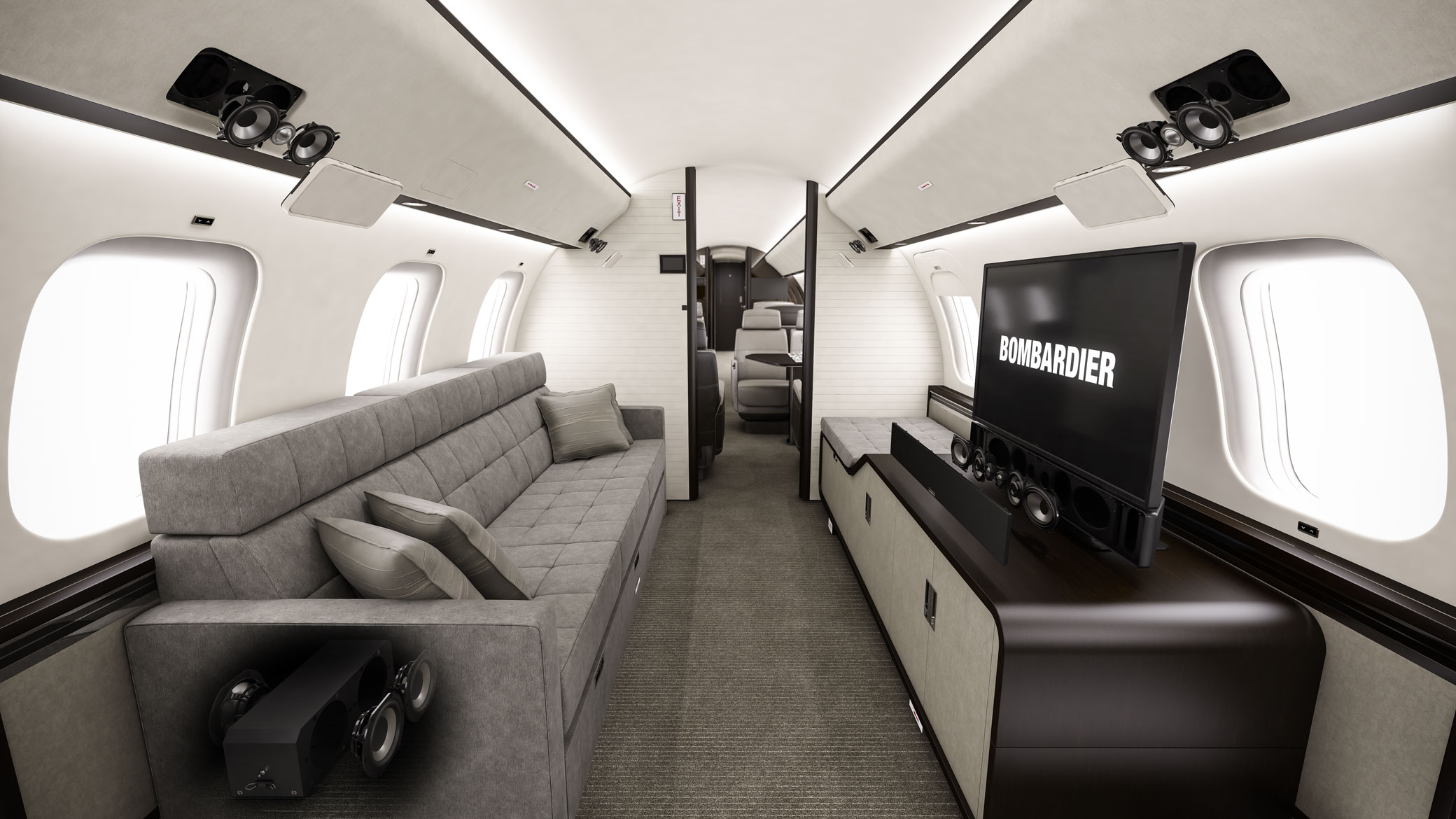 Bombardier Global 8000 private jet, including range, price, cabin interior