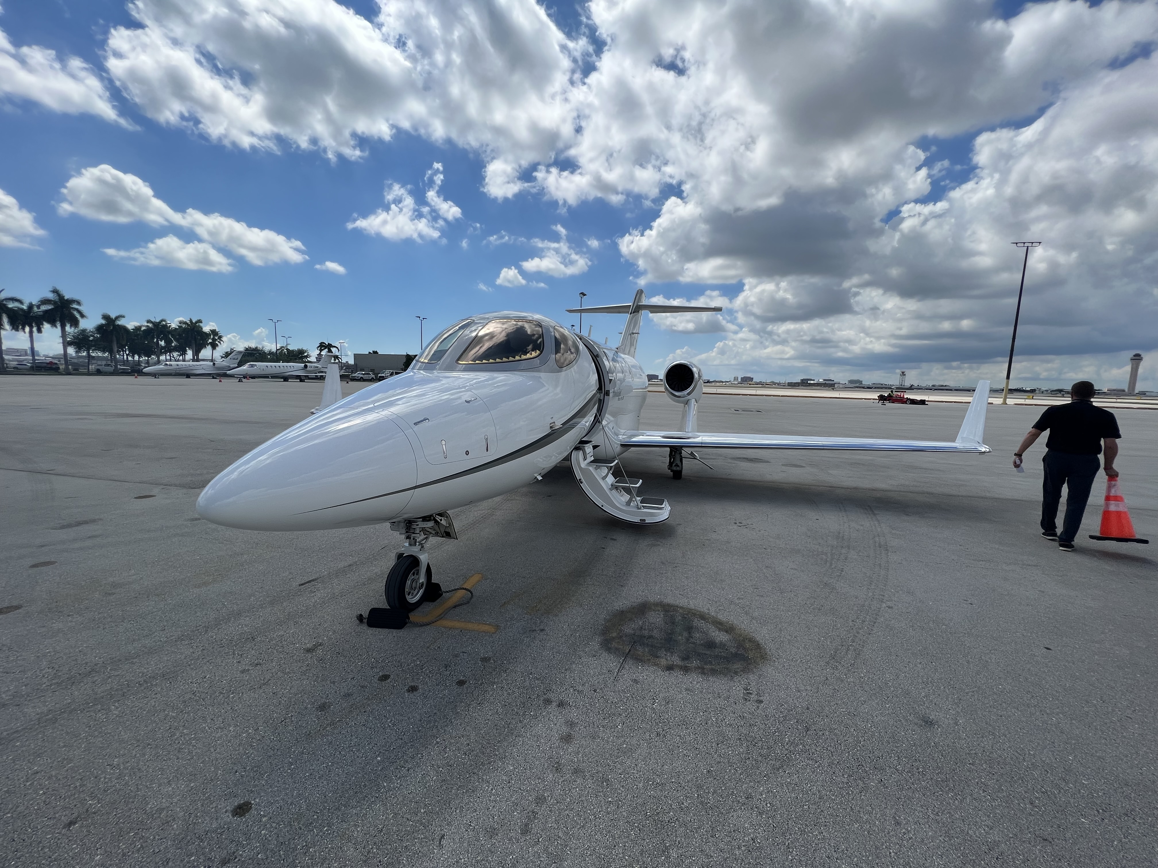 Buy this jet card and get a 2021 Rapid Blue Corvette C8