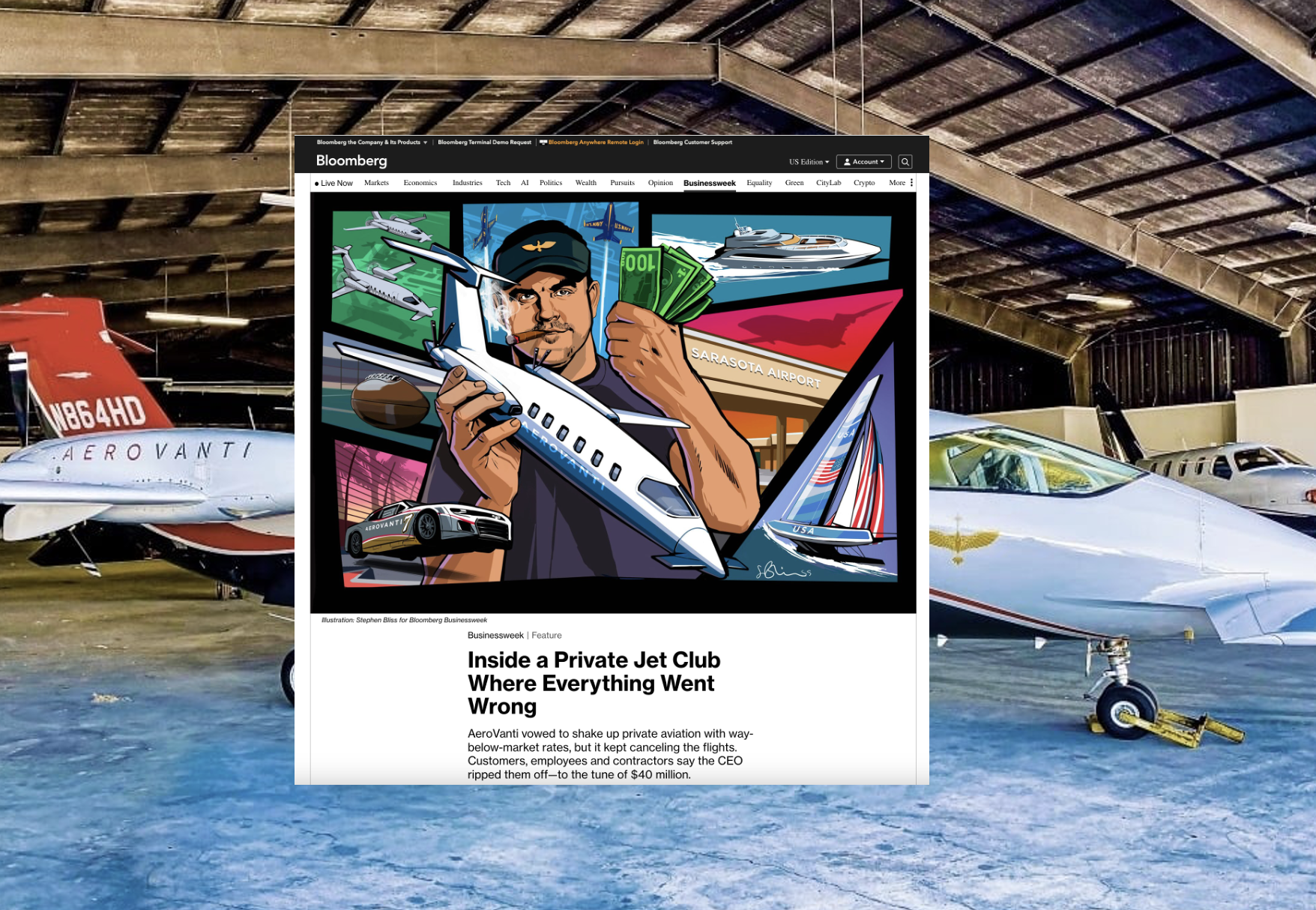 Businessweek goes behind the Aerovanti collapse