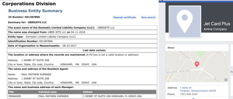 UberJets has ties to defunct jet card broker JetCard Plus