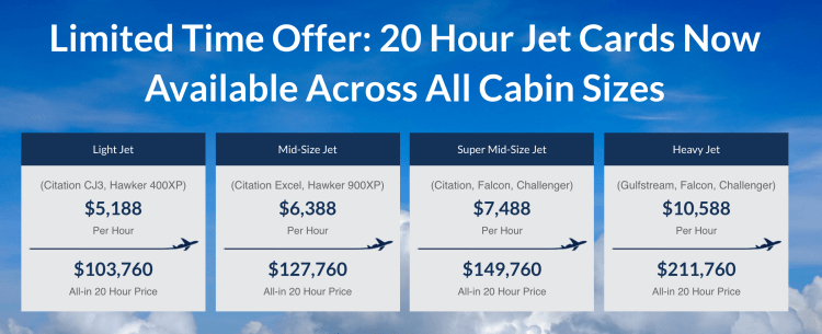 Jets.com offers slashes light jet rates to $5,188 from $6,200 per hour
